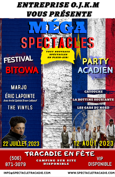 Party Acadien Les Gars du nord, La Bottine souriante et Cayouche ...